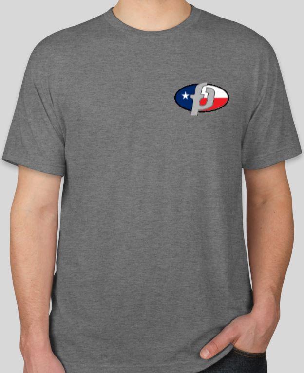 Gray Heather FP Shirt with Texas Logo – Forced Performance